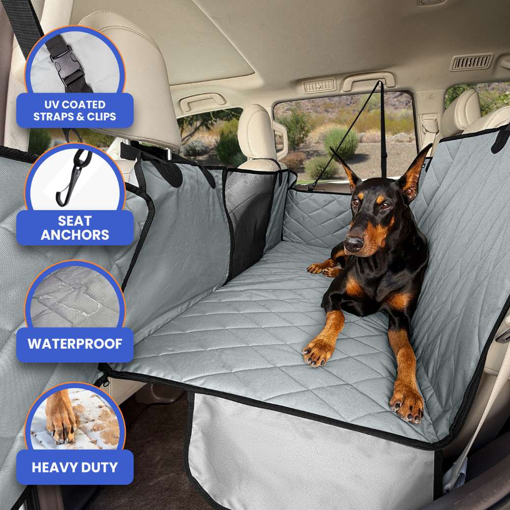 Hard Bottom Seat Extender For Dogs With Seat Anchor