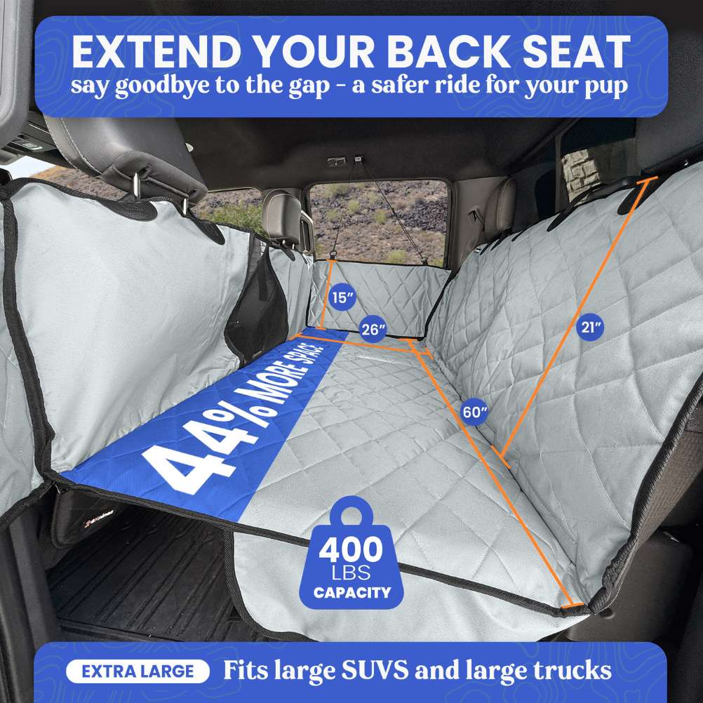4Knines Hard Bottom Extender Car Seat Cover for Dogs – 4Knines®